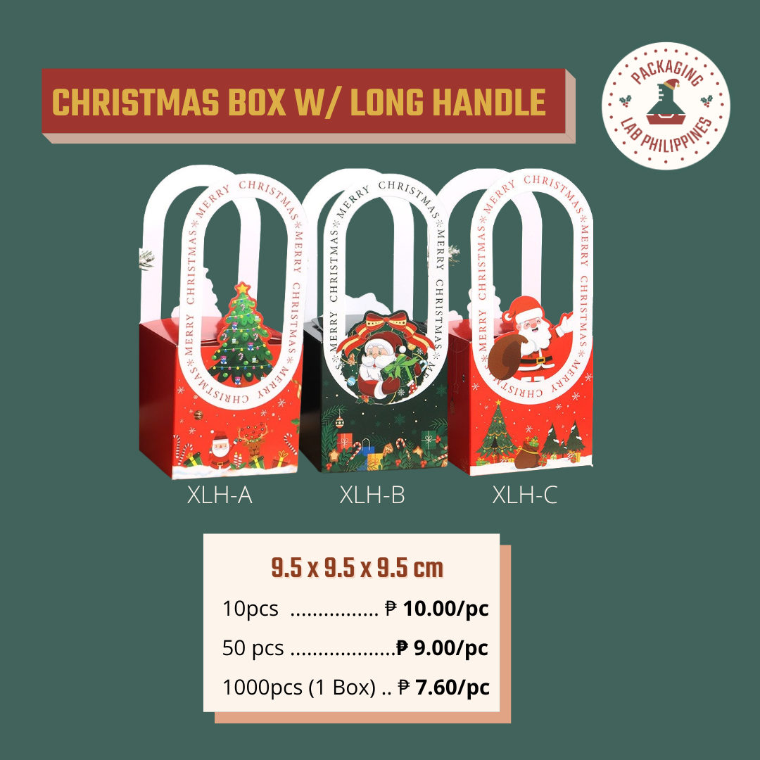 Christmas Box with Long Handle – Packaging Lab Philippines