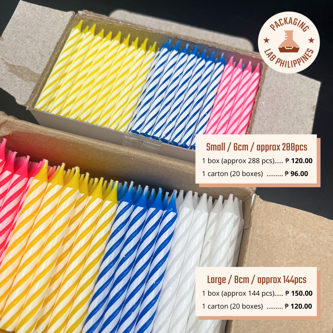 Boxed Generic Birthday Candles (144/288pcs approx) – Packaging Lab ...