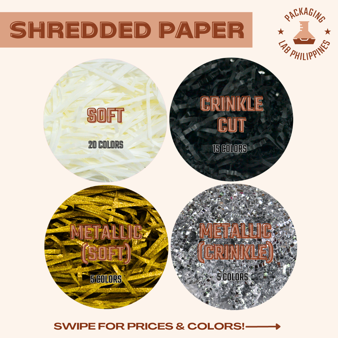 Metallic Shredded Paper / Paper Filler (Soft & Crinkle Cut) – Packaging ...