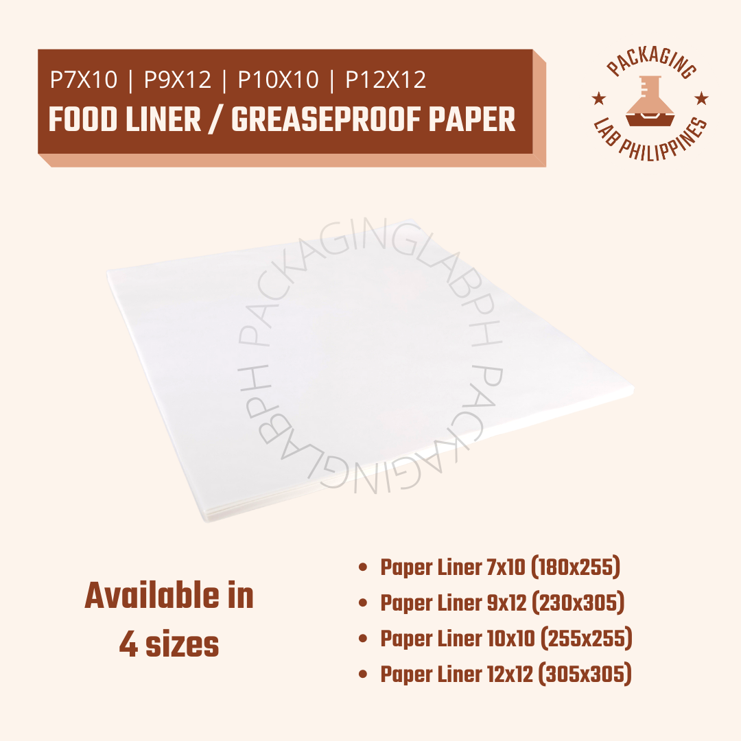 Food Liner / Greaseproof Paper Liner – Packaging Lab Philippines