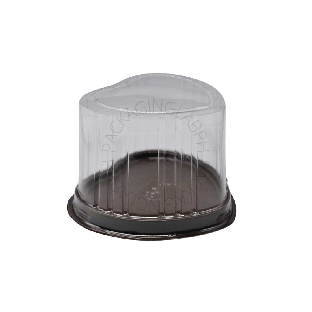 Heart Canister Plastic Container (Brown Base) – Packaging Lab Philippines
