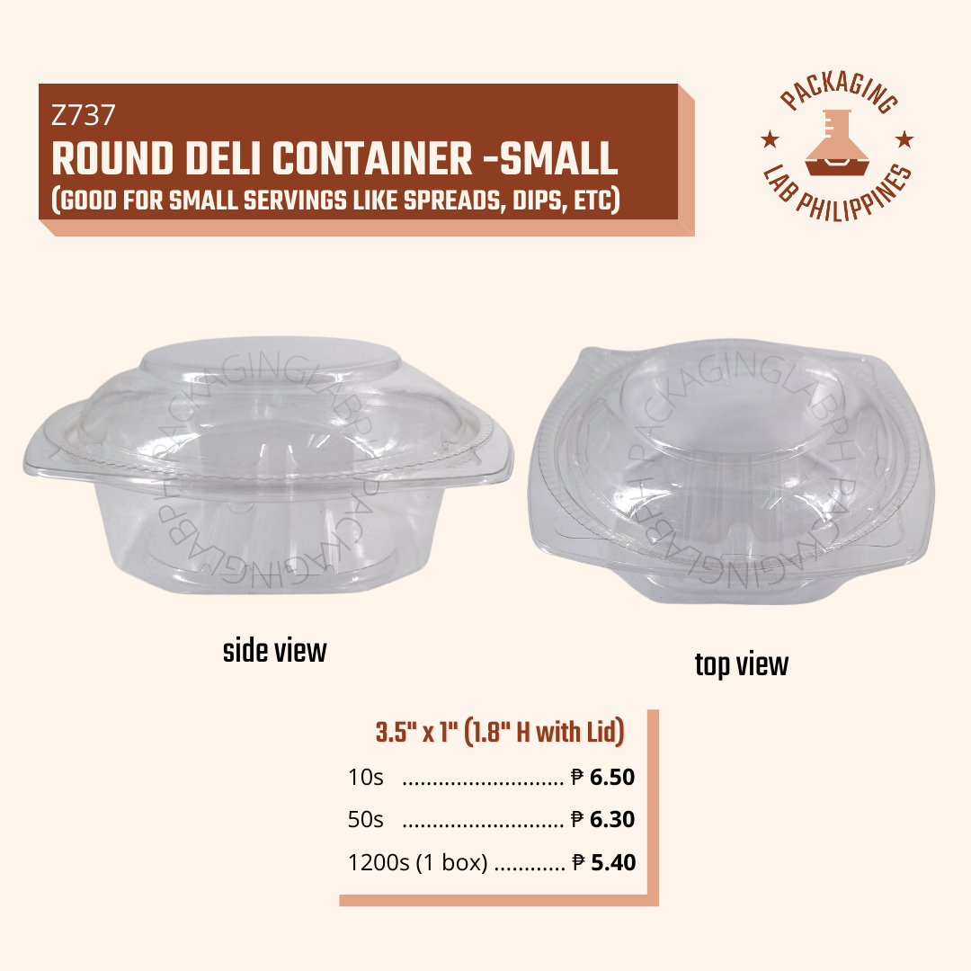 Round Deli Container - Small – Packaging Lab Philippines