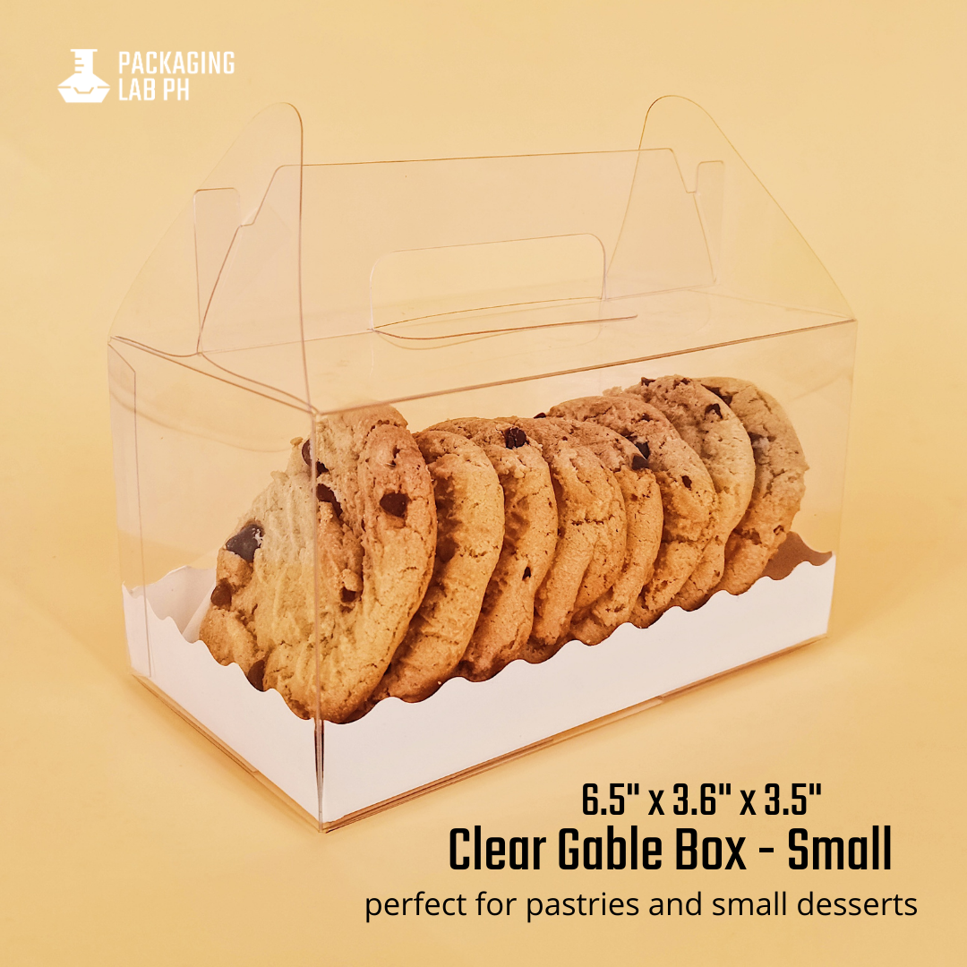 Clear Gable Box with Pastry Liner- Large – Packaging Lab Philippines