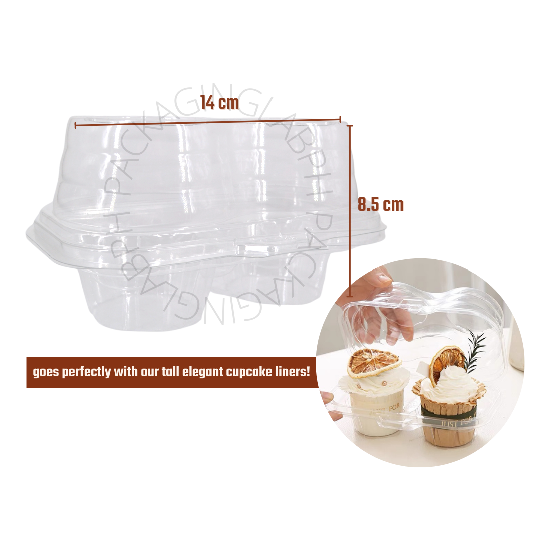 Tall Plastic Cupcake Clamshell – Packaging Lab Philippines