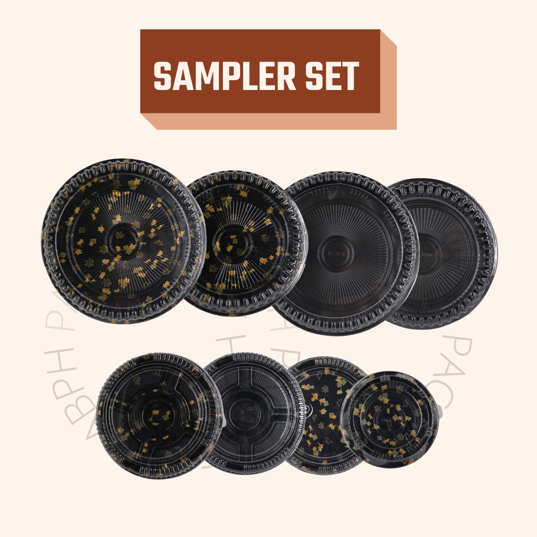 Round Sushi Tray - Sampler Set – Packaging Lab Philippines