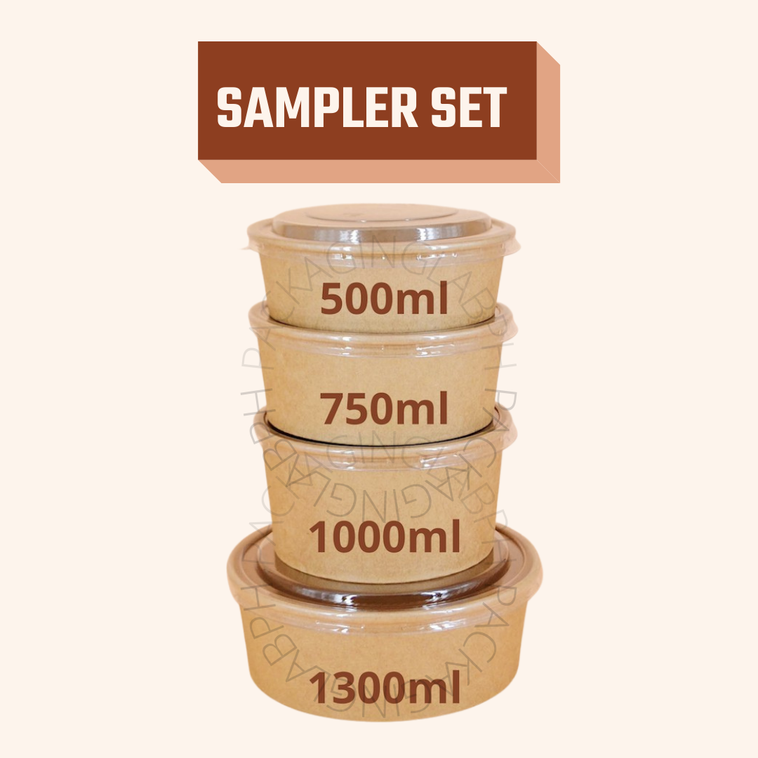 Kraft Bowl - Sampler Set – Packaging Lab Philippines