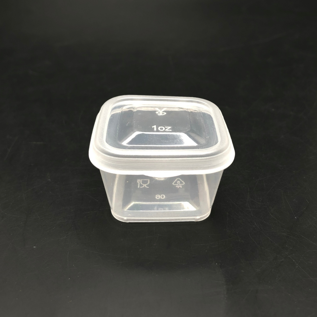 Square and Round Hinged Sauce Cups – Packaging Lab Philippines