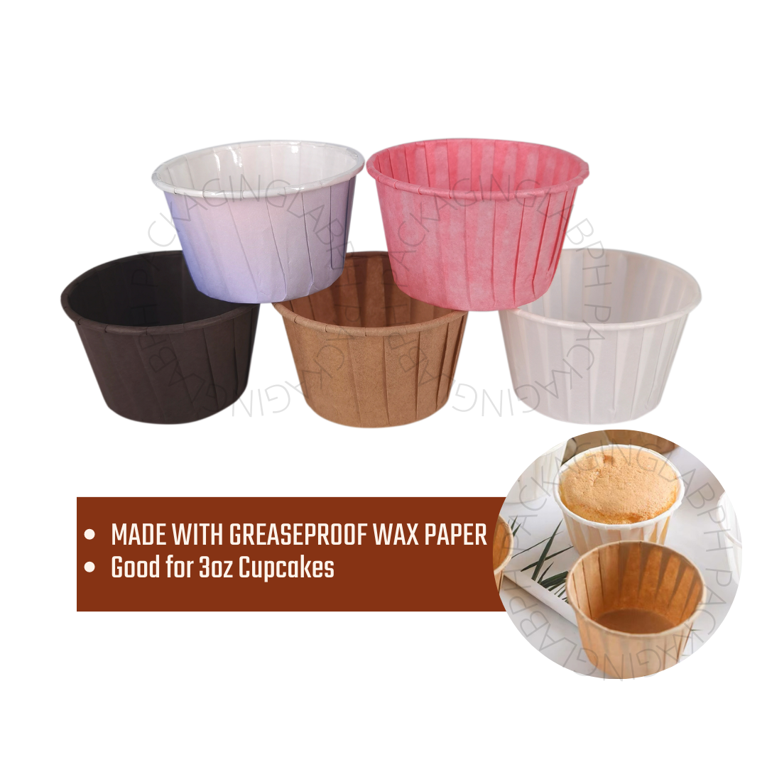 Greaseproof Paper Cupcake Liner/ Paper Sauce Cups (2oz. 3oz ...