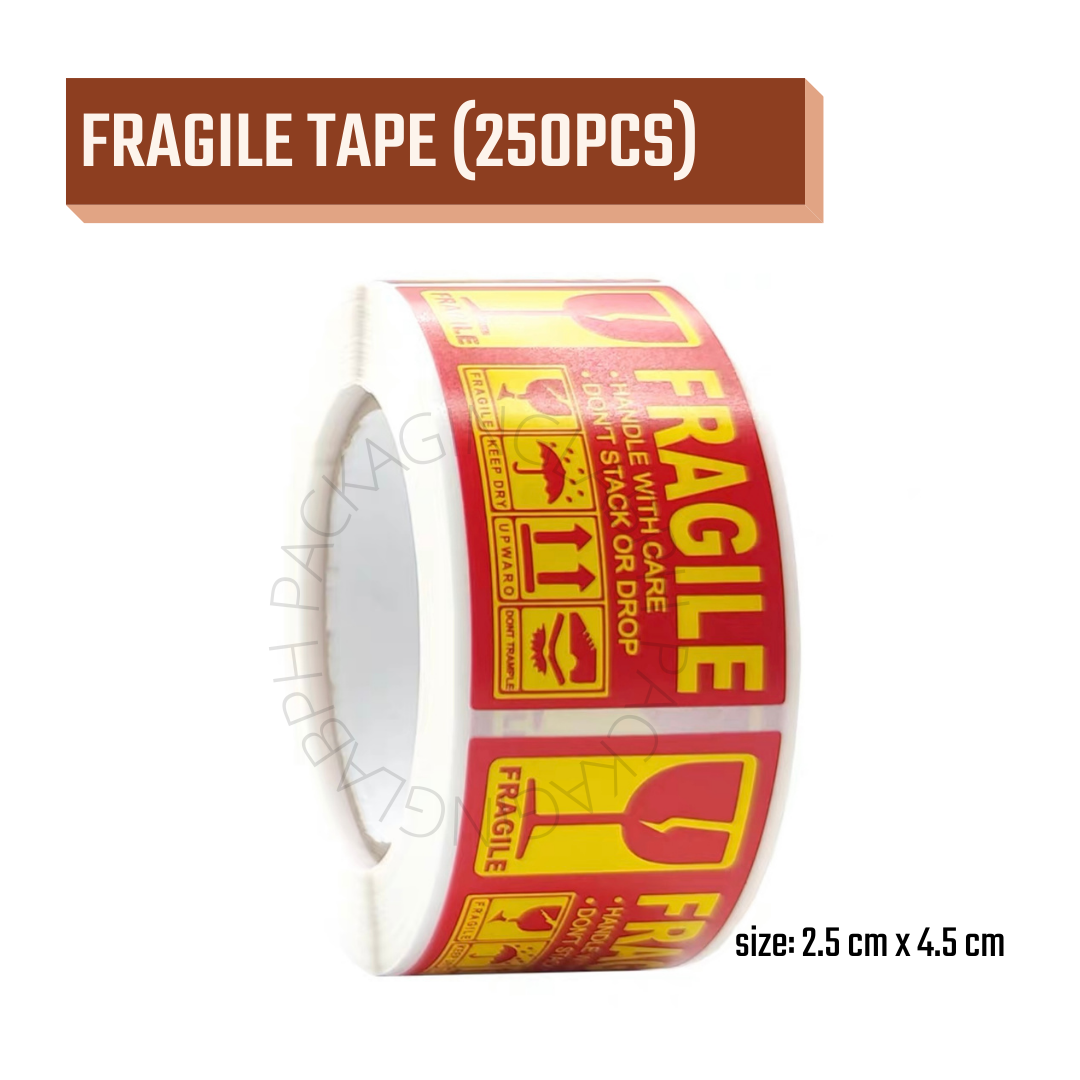 250pcs Fragile Sticker Fragile Tape – Packaging Lab Philippines