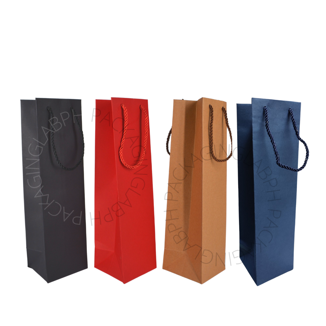 Premium Wine Paper Bag – Packaging Lab Philippines