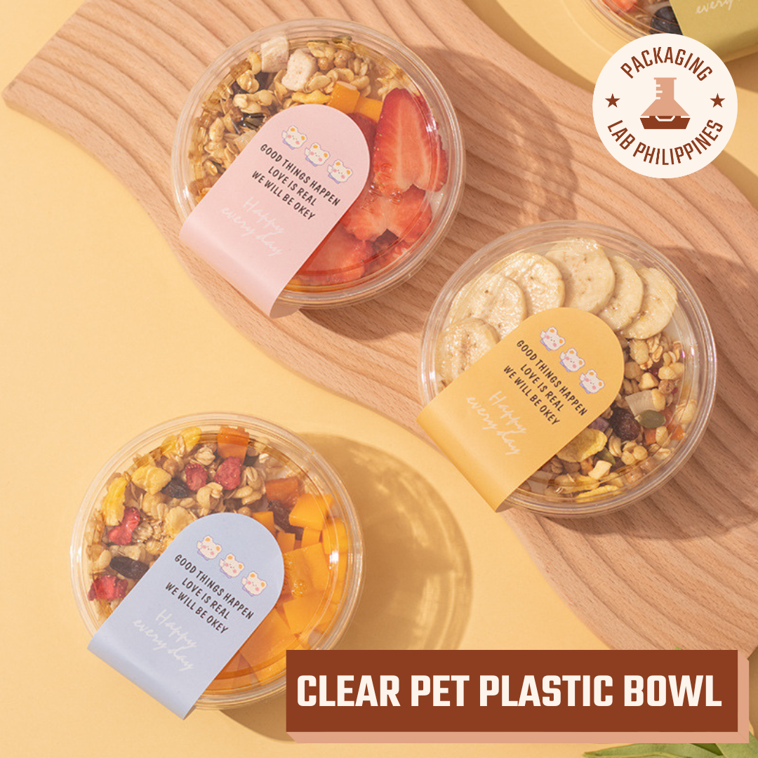 Clear PET Plastic Bowl – Packaging Lab Philippines