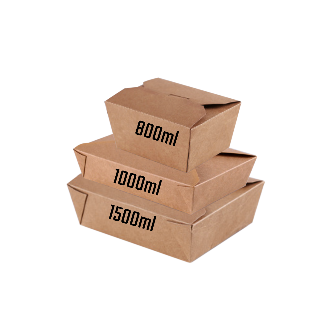 1000mL Kraft Box – Packaging Lab Philippines